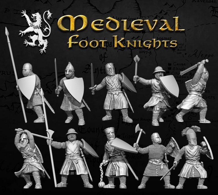 More Medieval Foot Knights Rank Up From Victrix Miniatures – OnTableTop ...