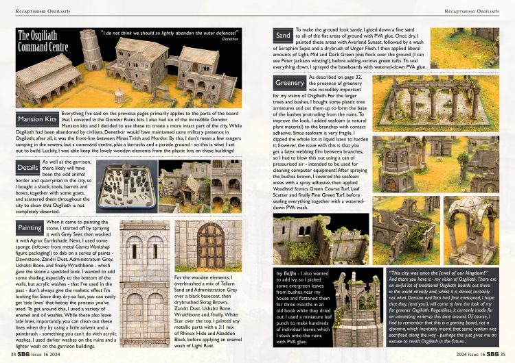 Stunning Osgiliath Battle Report! Snap Up Issue 16 Of SBG Magazine ...