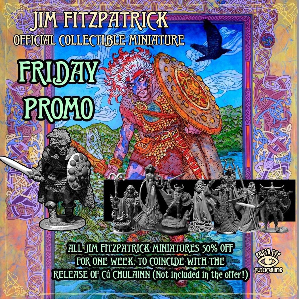 Cú Chulainn Joins Lucid Eye’s Jim FitzPatrick Collection – OnTableTop ...