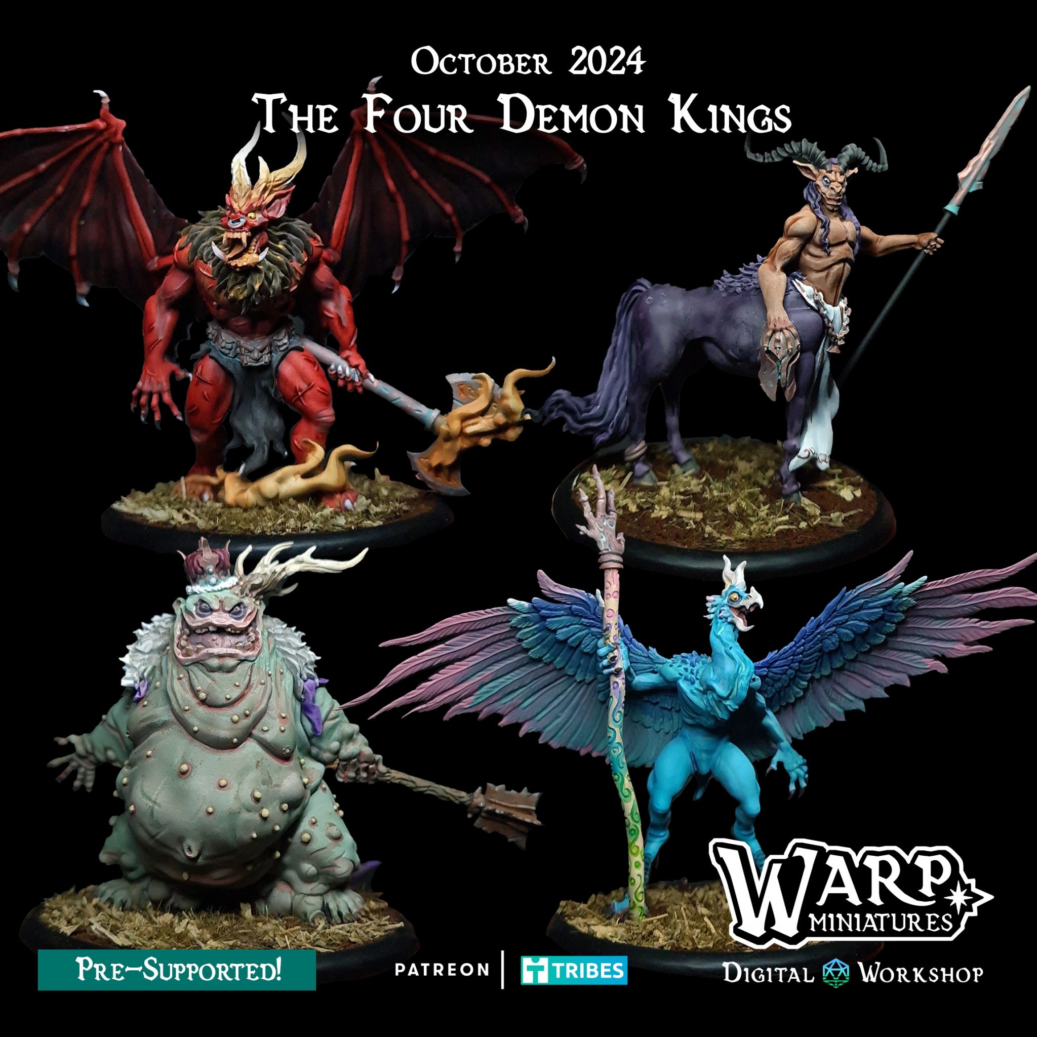 Pledge Yourself To Warp Miniatures’ Four Demon Kings This Month ...