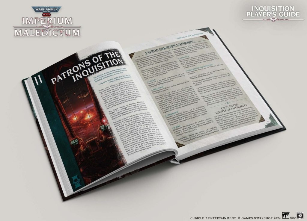 Choose Your Ordo; New Warhammer 40K RPG: Inquisition Player’s Guide ...