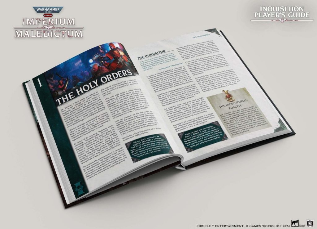 Choose Your Ordo; New Warhammer 40K RPG: Inquisition Player’s Guide ...