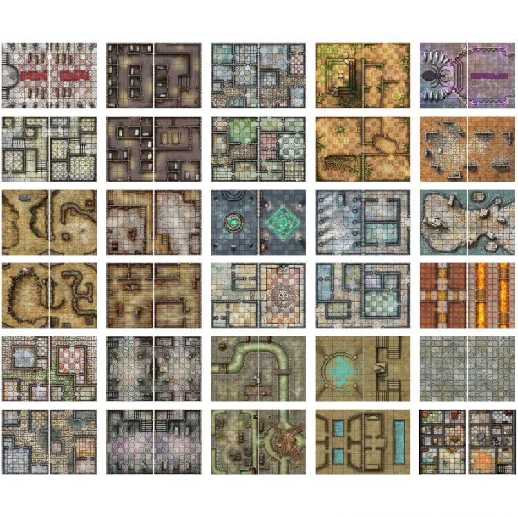 Battle In Cells, Shrines, Streets & Sewers With Loke BattleMats ...