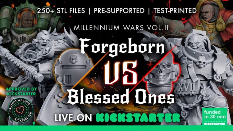 It’s Forgeborn VS Blessed Ones In New DakkaDakka Kickstarter – OnTableTop – Home of Beasts of War