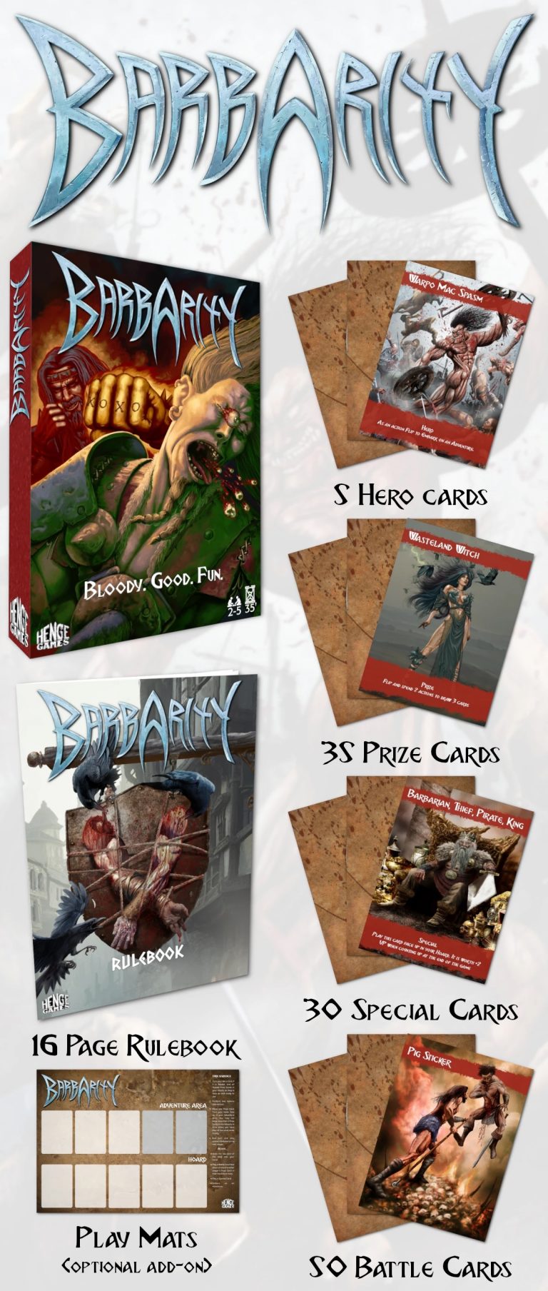 Have Some Bloody Good Fun With Henge Games’ Barbarity – OnTableTop – Home of Beasts of War