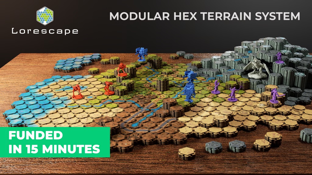 Hex-Tile Terrain For RPGs & More Hits Kickstarter With Lorescape ...