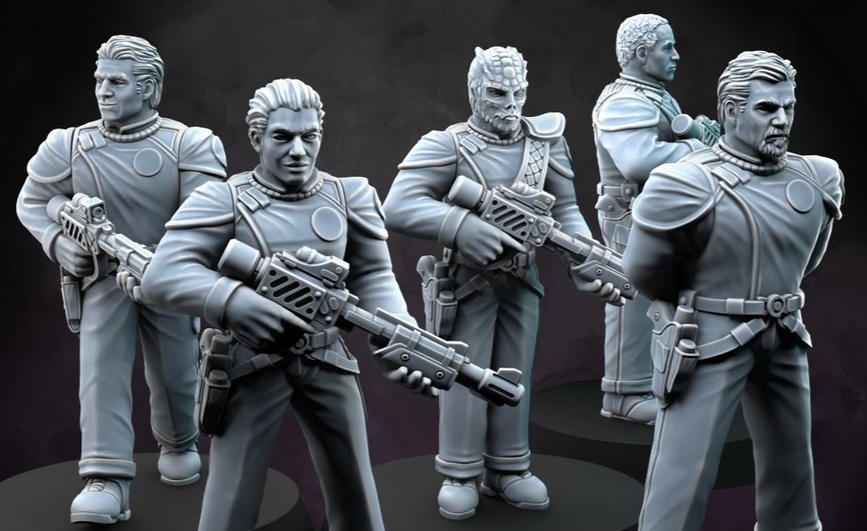 Grab Yourself A 28mm Sci-Fi Bridge Crew From Anvil Industry ...